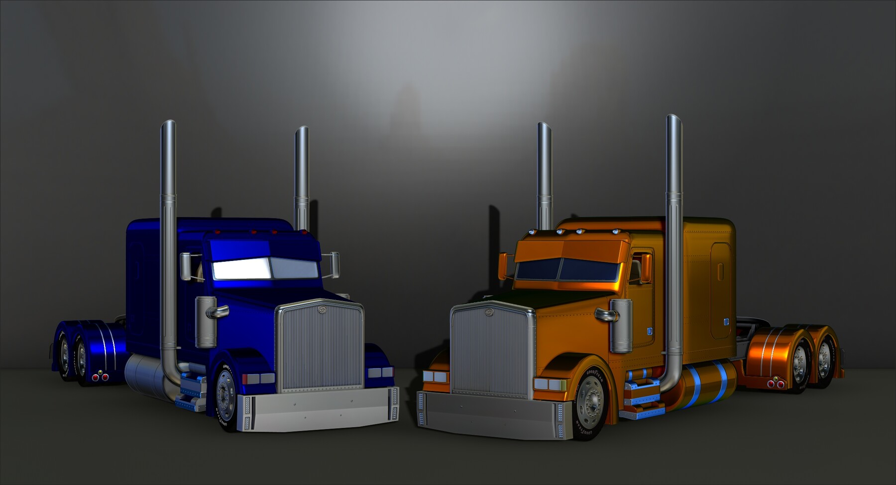 ArtStation - American Heavy Truck Peterbilt Custom Model Printing File ...