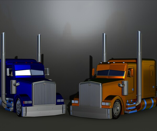 ArtStation - American Heavy Truck Peterbilt Custom Model Printing File ...