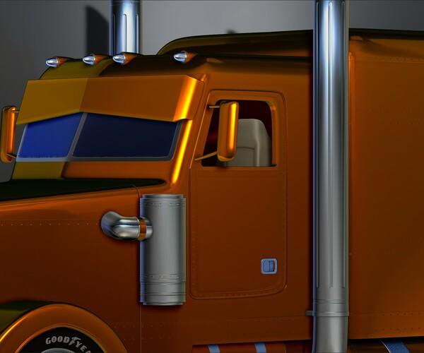 ArtStation - American Heavy Truck Peterbilt Custom Model Printing File ...