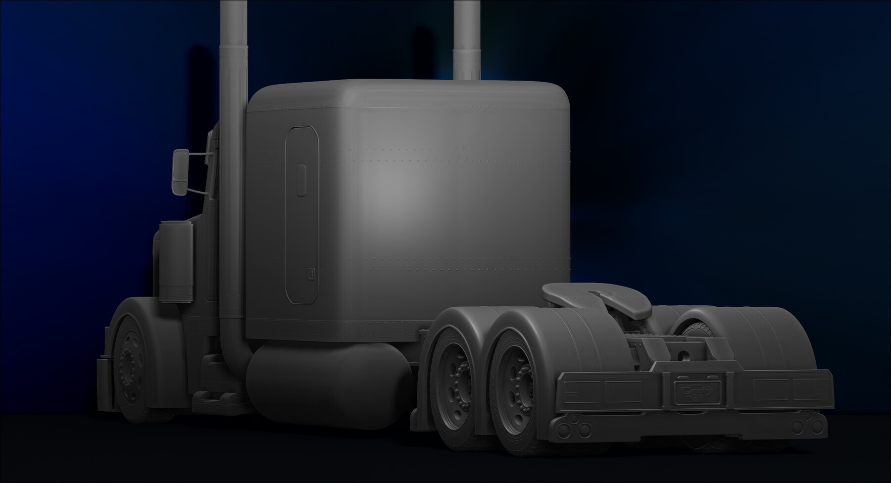 ArtStation - American Heavy Truck Peterbilt Custom Model Printing File ...