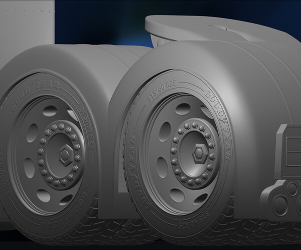 ArtStation - American Heavy Truck Peterbilt Custom Model Printing File ...