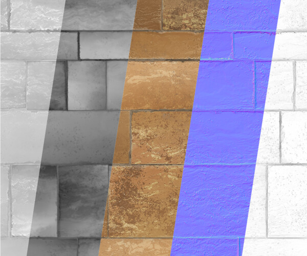 ArtStation - Sandstone Wall Material | Game Assets