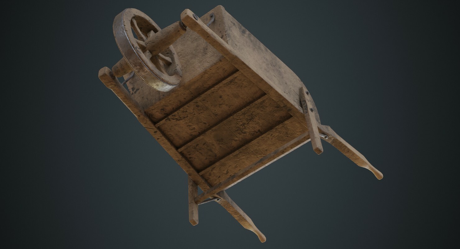 ArtStation - Wheelbarrow 4D | Game Assets