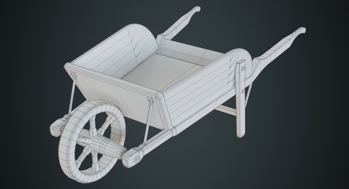 ArtStation - Wheelbarrow 4D | Game Assets