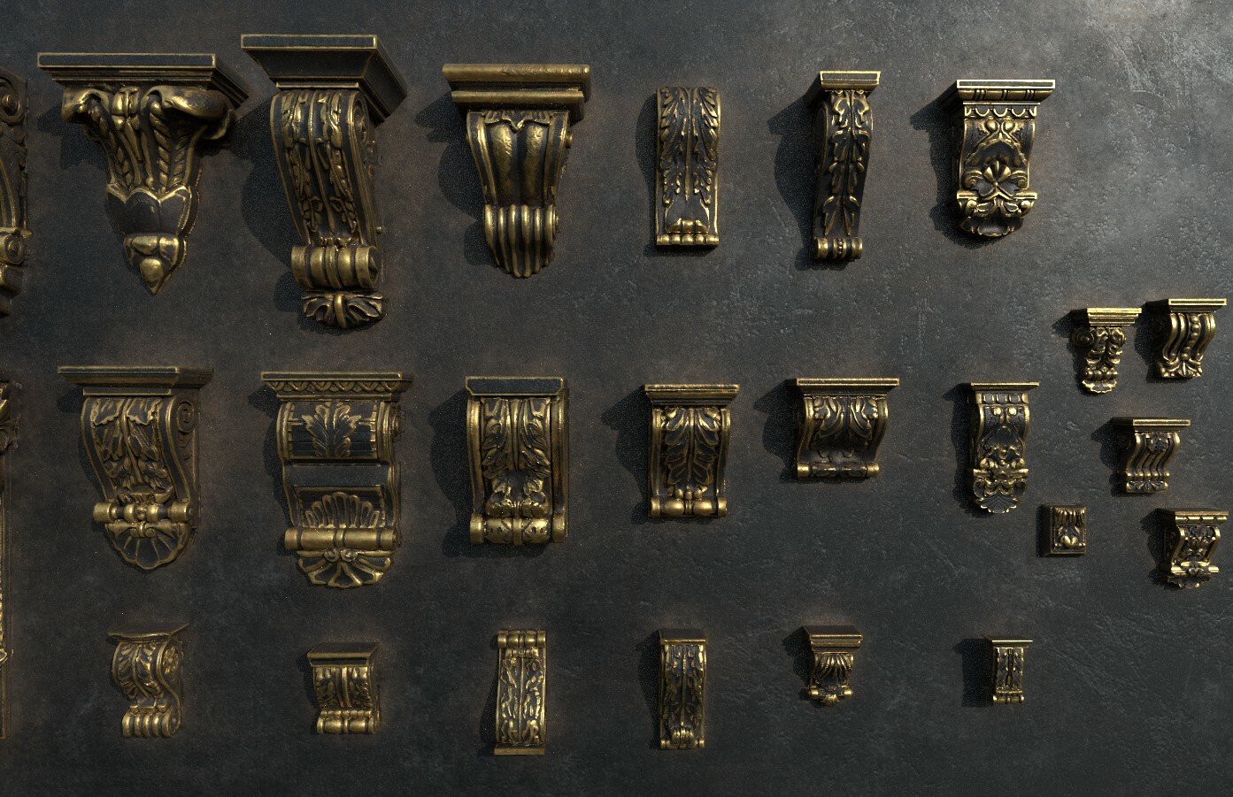 ArtStation - Collection of classic brackets | Resources