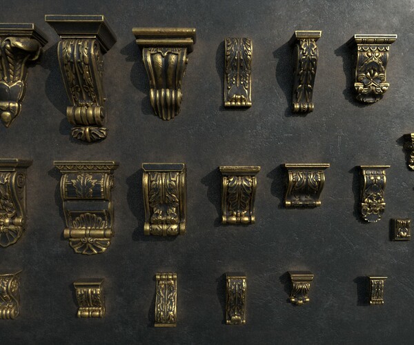 ArtStation - Collection of classic brackets | Resources