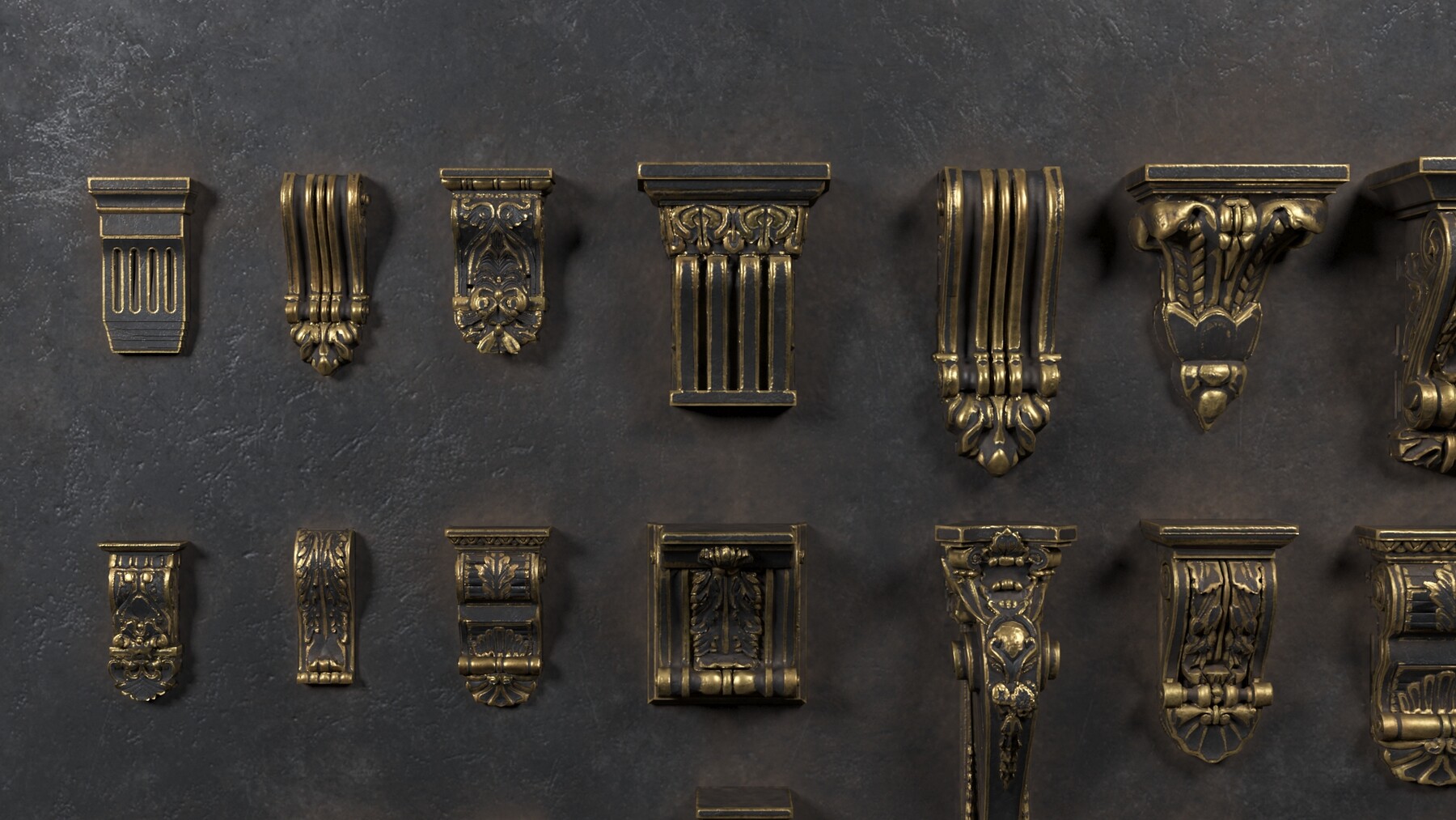 ArtStation - Collection of classic brackets | Resources