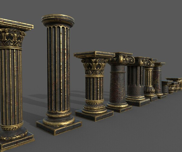 ArtStation - Classic columns | Resources