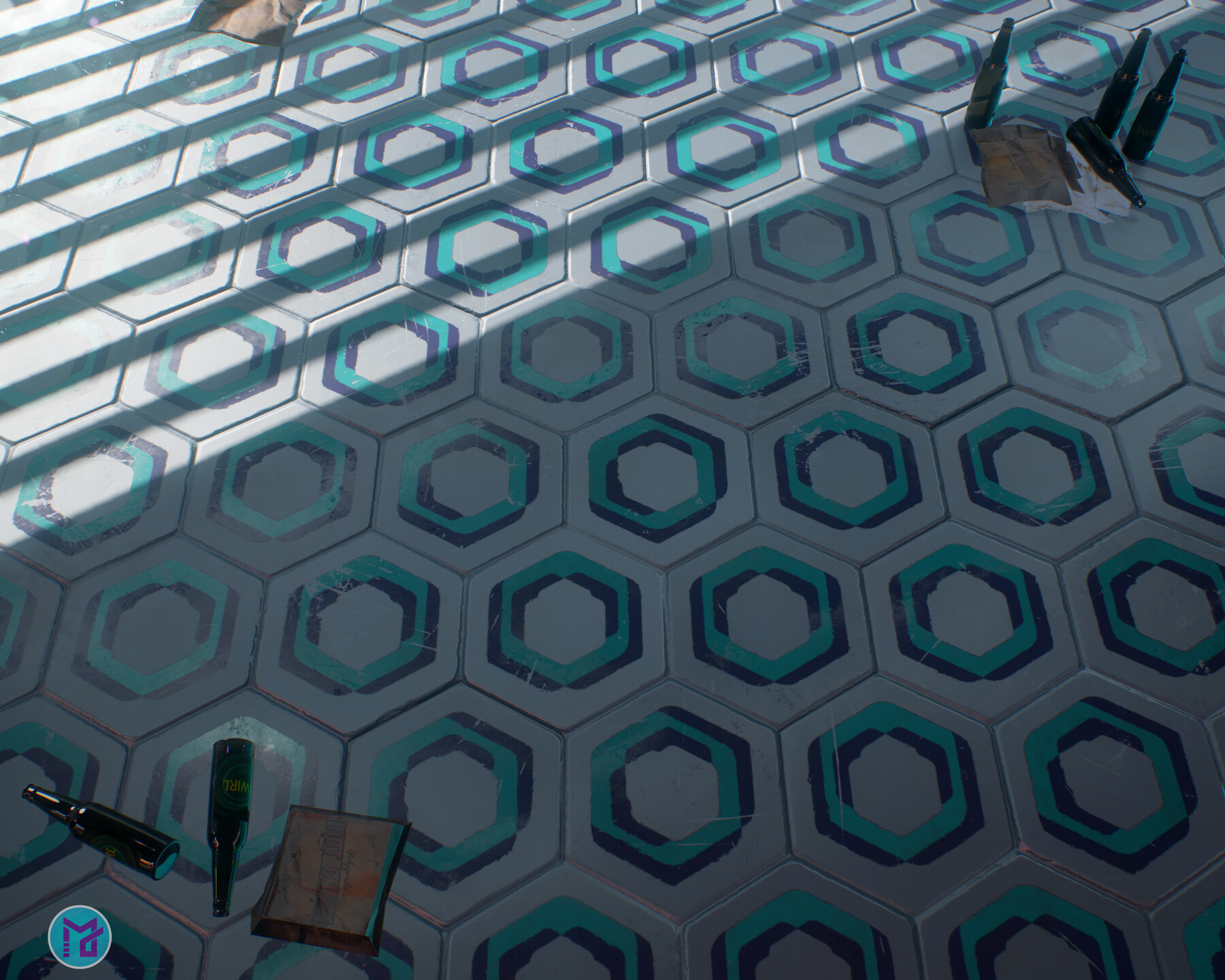 ArtStation - Cyberpunk hex tile generator | Game Assets