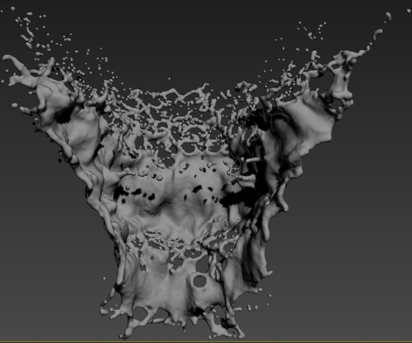 ArtStation - Water Splash 3D Model | Game Assets
