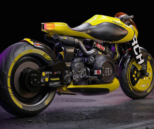 ArtStation - Cyberpunk ARCH Motorcycle | Game Assets