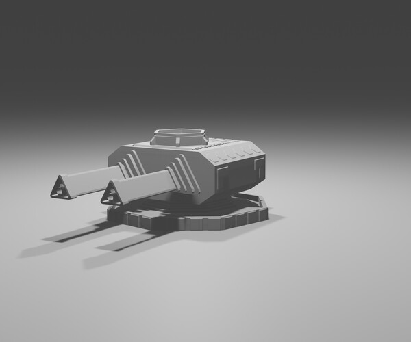 ArtStation - Lowpolly turret | Game Assets