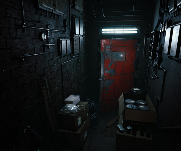 ArtStation - Horror Corridor - Asset Pack UE4/UE5 | Game Assets