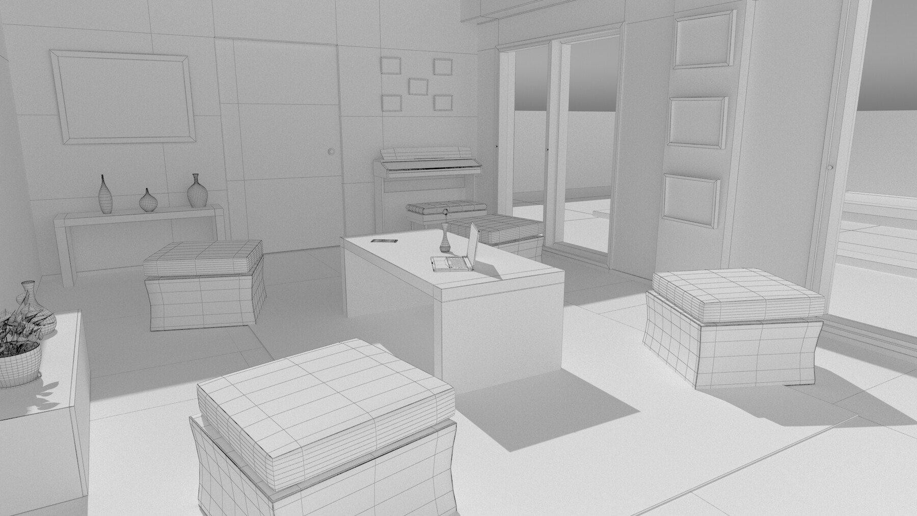 ArtStation - living room 6 interior design | Game Assets