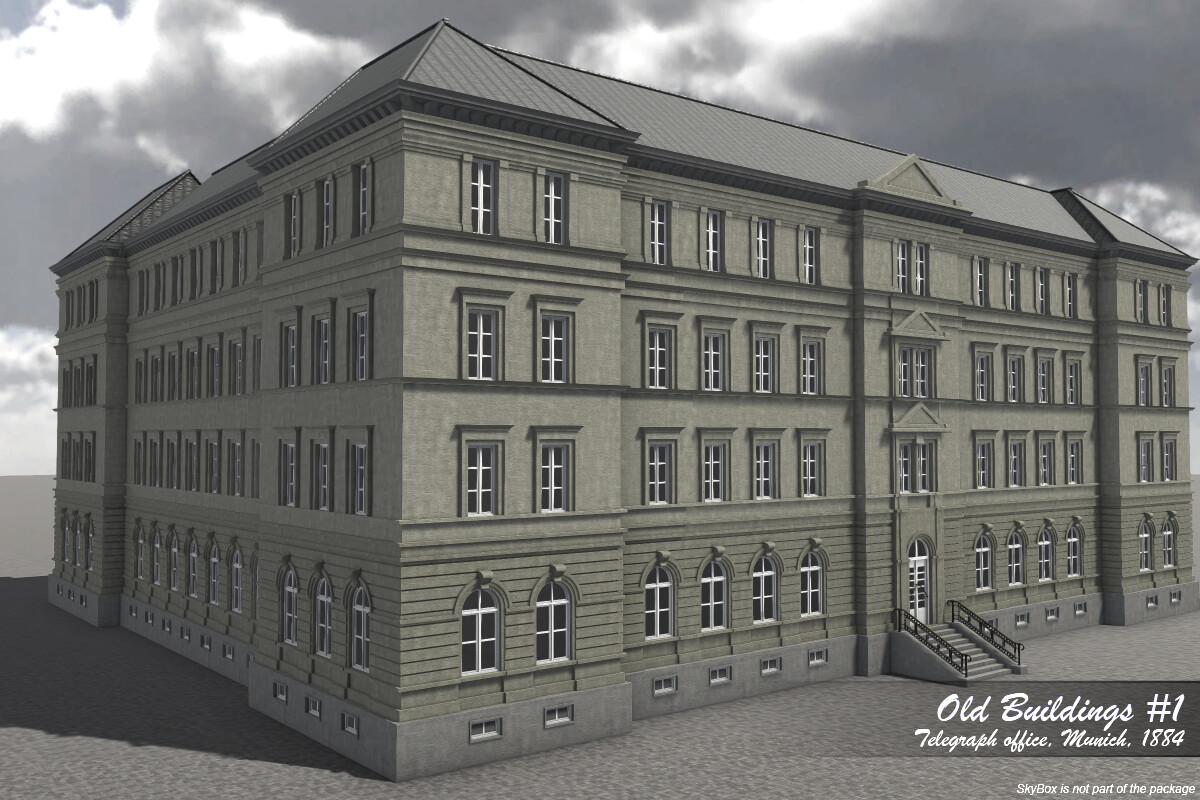 ArtStation - Telegraph office, Munich, 1884 | Resources