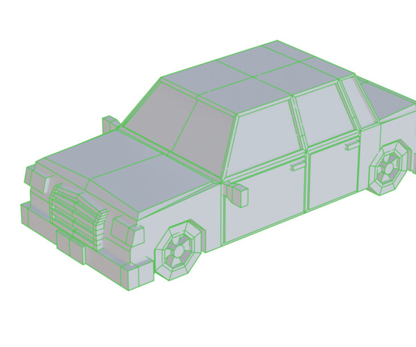 ArtStation - Stylized low polygon car is ready for the game | Game Assets
