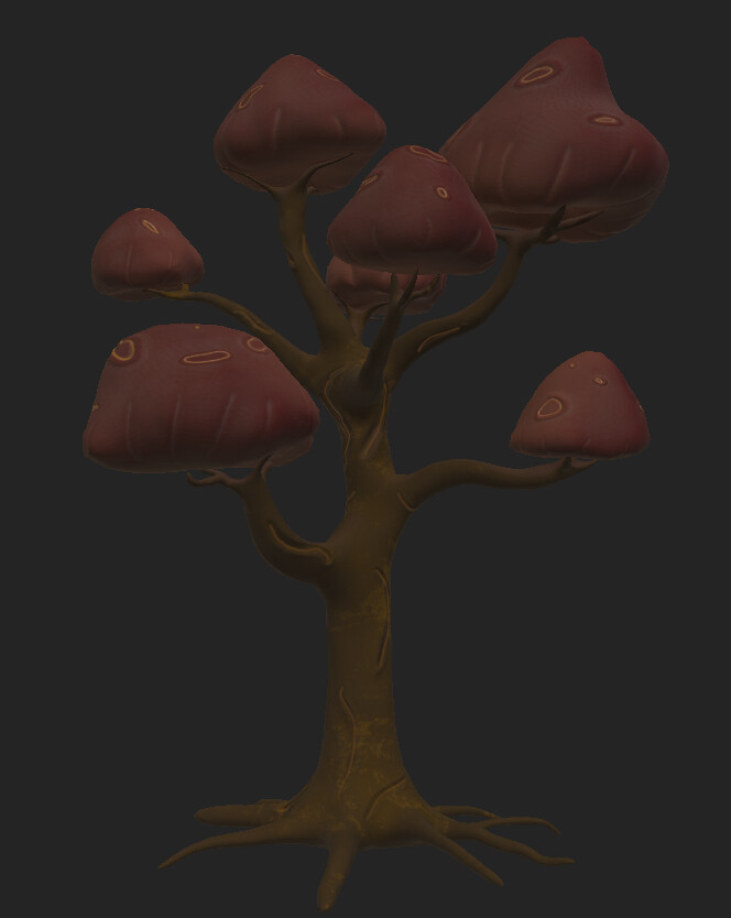 ArtStation - Stylized Mushroom Tree | Game Assets