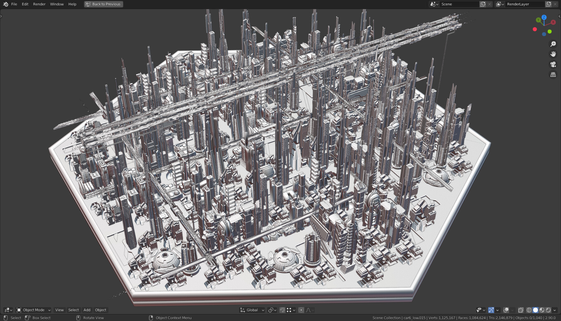ArtStation - Futuristic-Car-Roads-City v4 | Resources