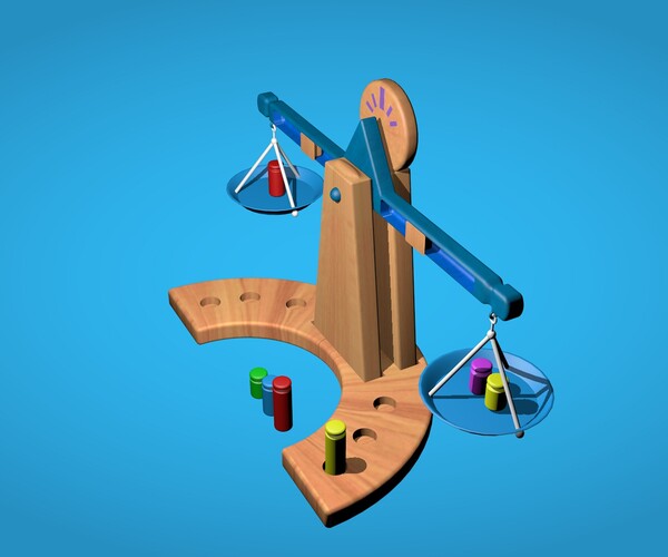 ArtStation - Wooden Balance toy | Resources