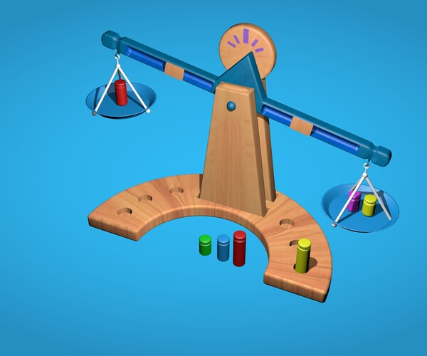 ArtStation - Wooden Balance toy | Resources