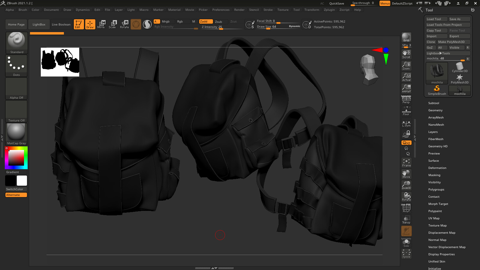 ArtStation - bag high poly stylized for video game | Resources