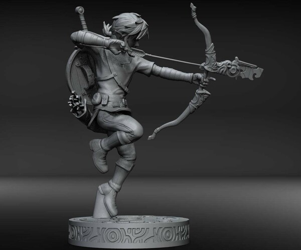 ArtStation - Link statue 25cm SLA resin print version. THE LEGEND OF ...