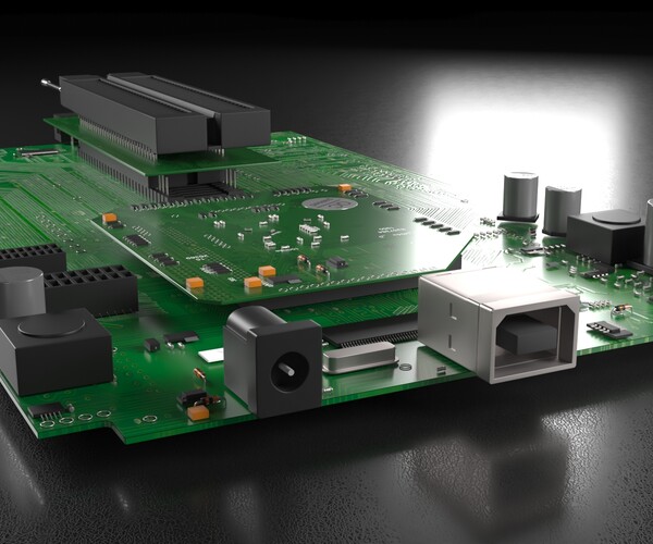 ArtStation - Circuit Board 3d model | Game Assets