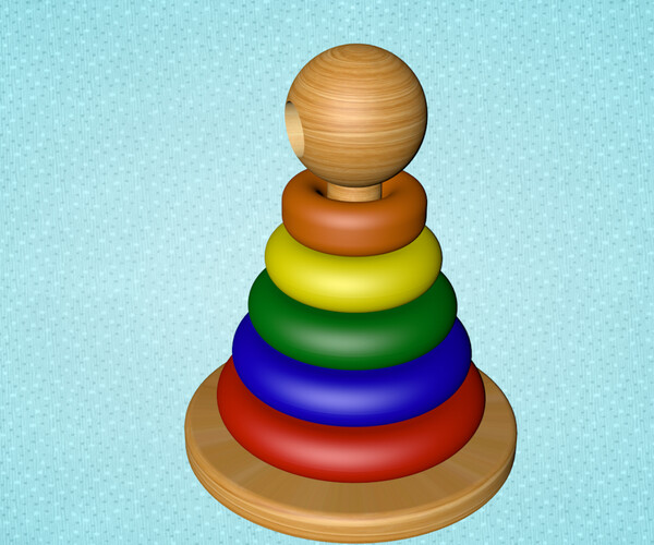 ArtStation - Wooden Color & size Toy | Resources