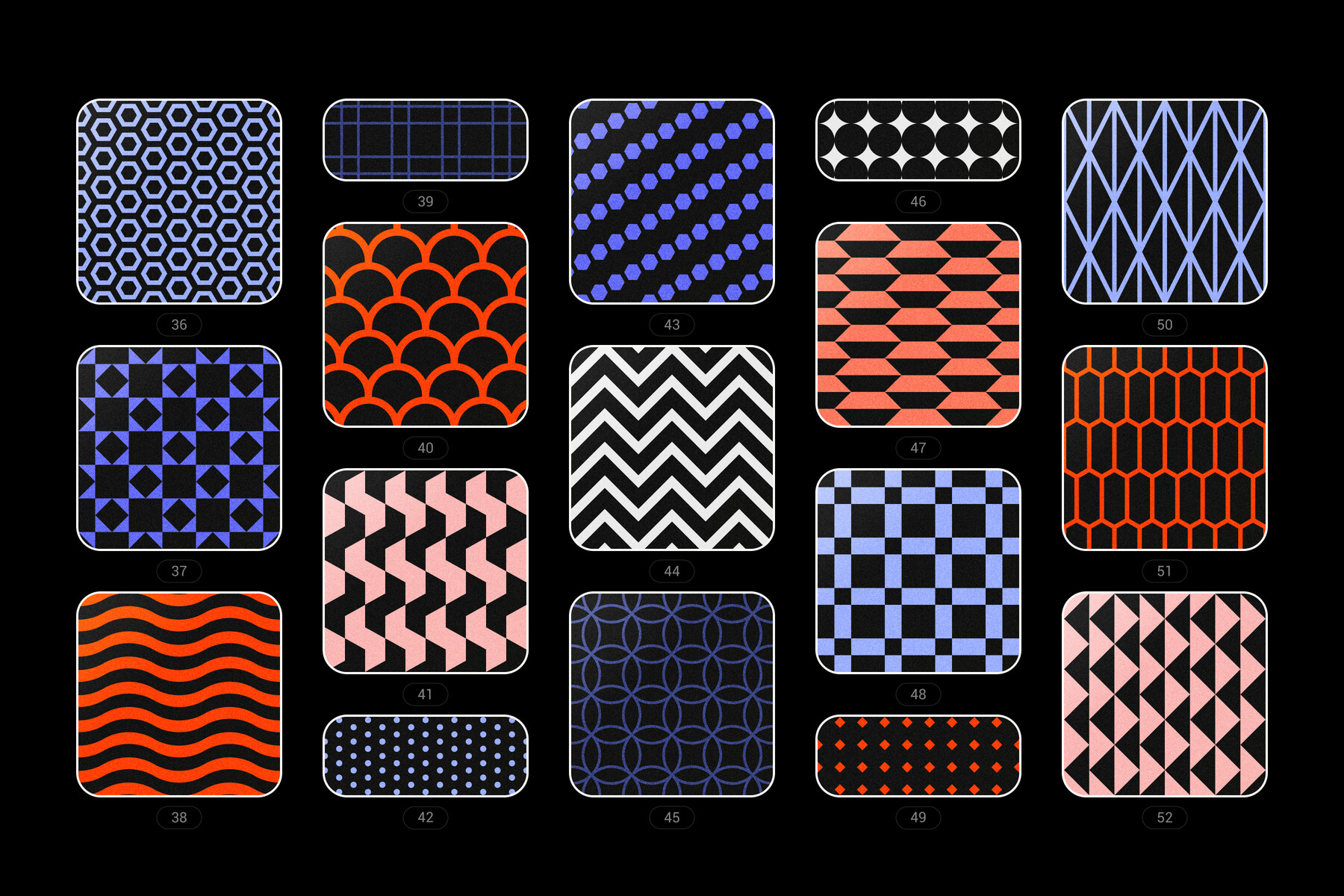 ArtStation - Vibrant Geometric Seamless Patterns Collection | Artworks