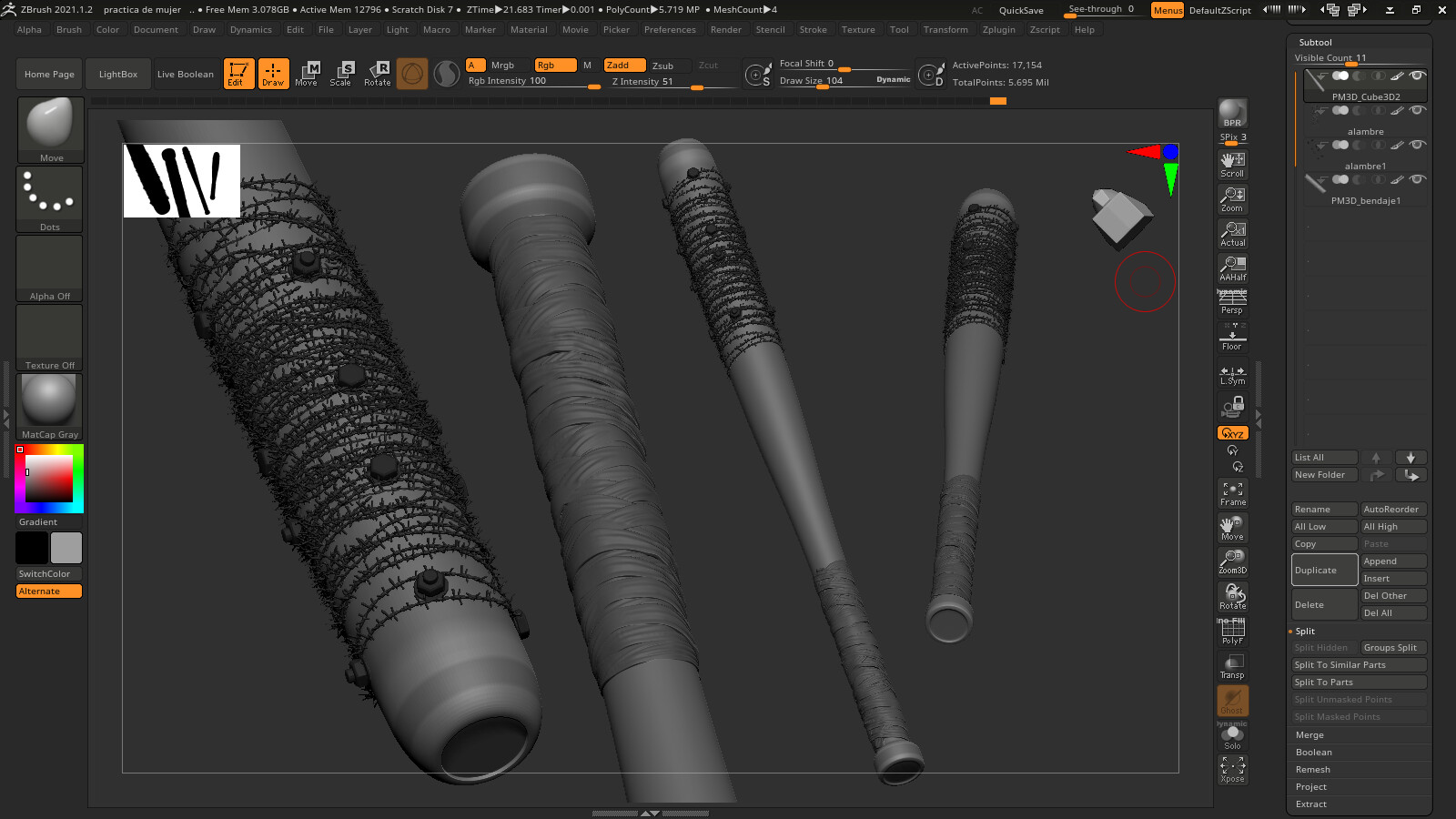 ArtStation - Stylized high poly baseball bat for video games | Resources