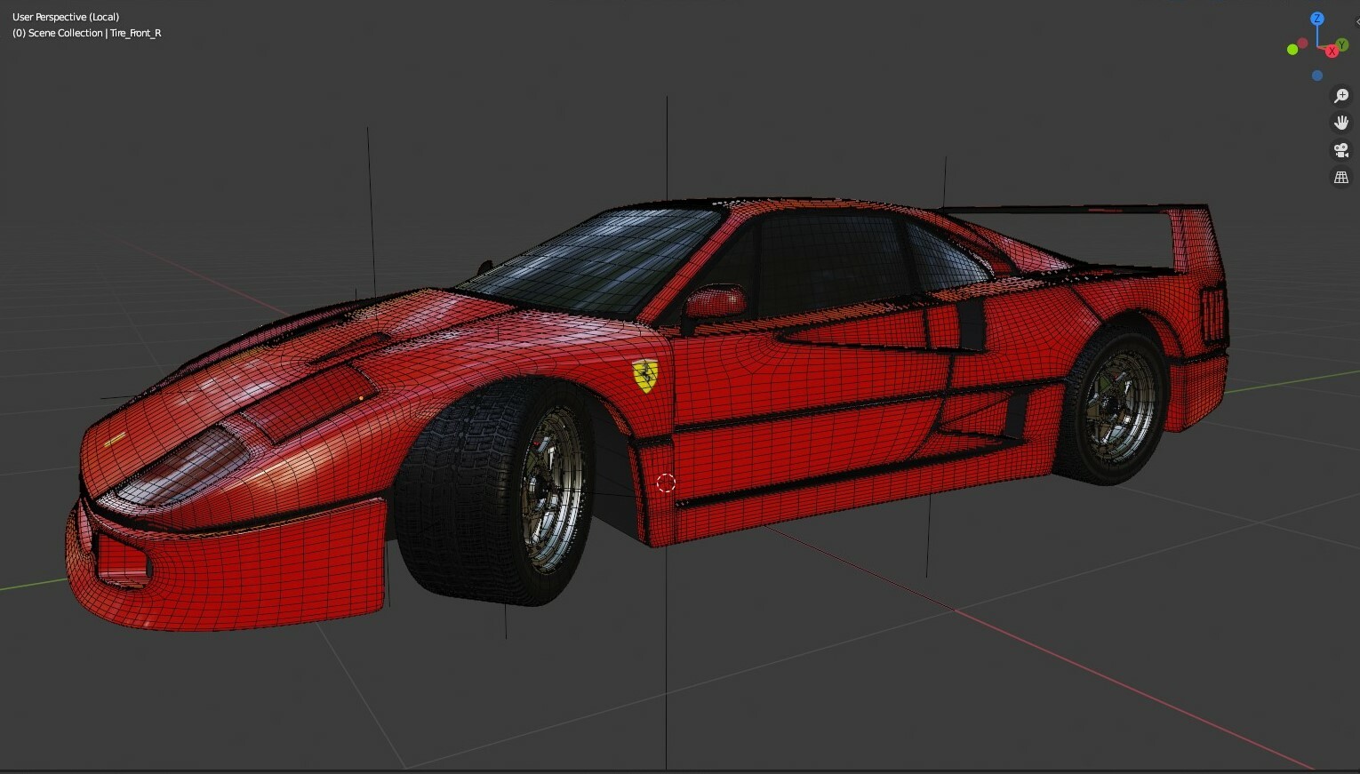 ArtStation - Ferrari F40 | Game Assets