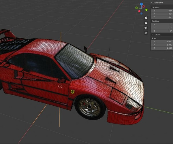 ArtStation - Ferrari F40 | Game Assets