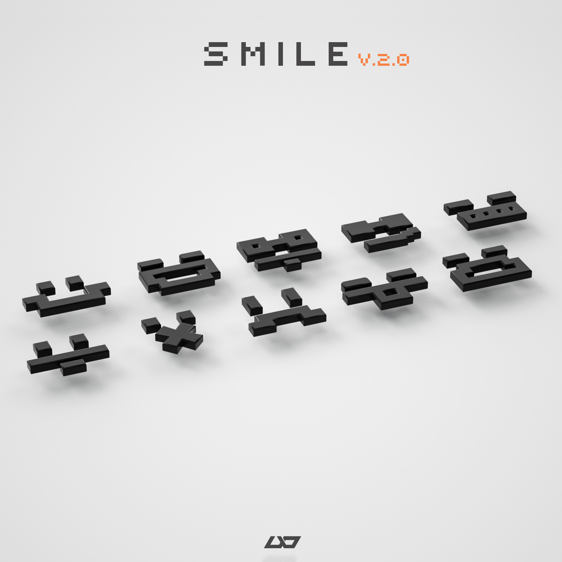 ArtStation - 3D 8 bit smile pixel pack | Resources