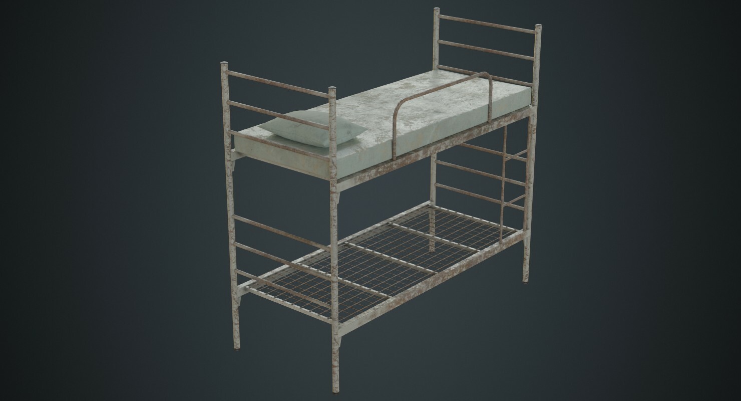 ArtStation - Bunk Bed 1B | Game Assets