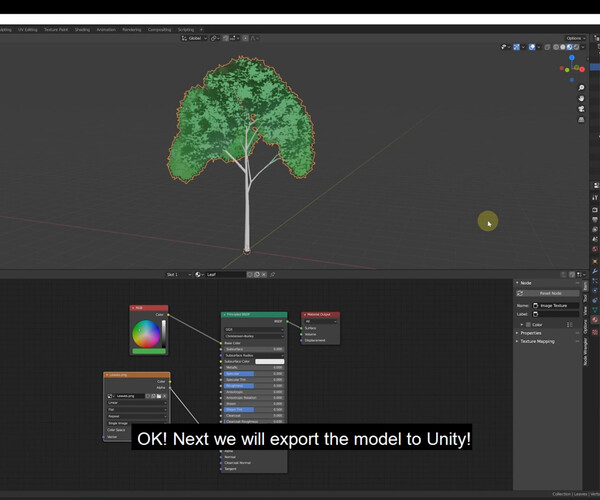 ArtStation - How to Make Stylized Tree by using Blender and Unity ...