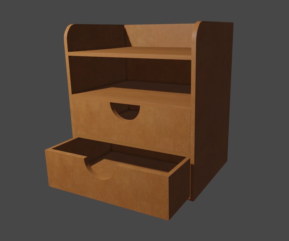 ArtStation - Desk Shelf | Game Assets