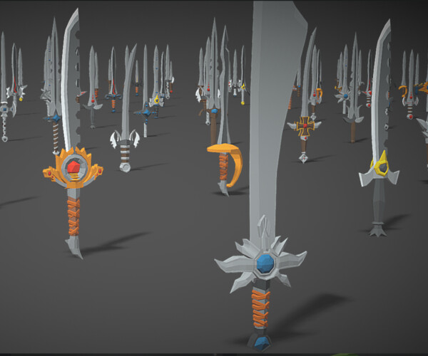 ArtStation - Modular Swords Mega Pack - 1200 Swords And Components ...
