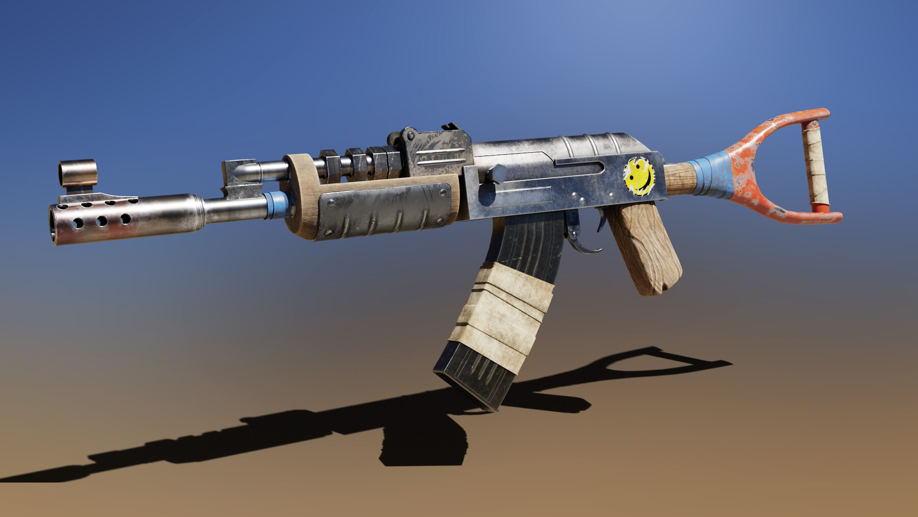 ArtStation - Post apocalyptic Stylized Rifle GameReady | Resources