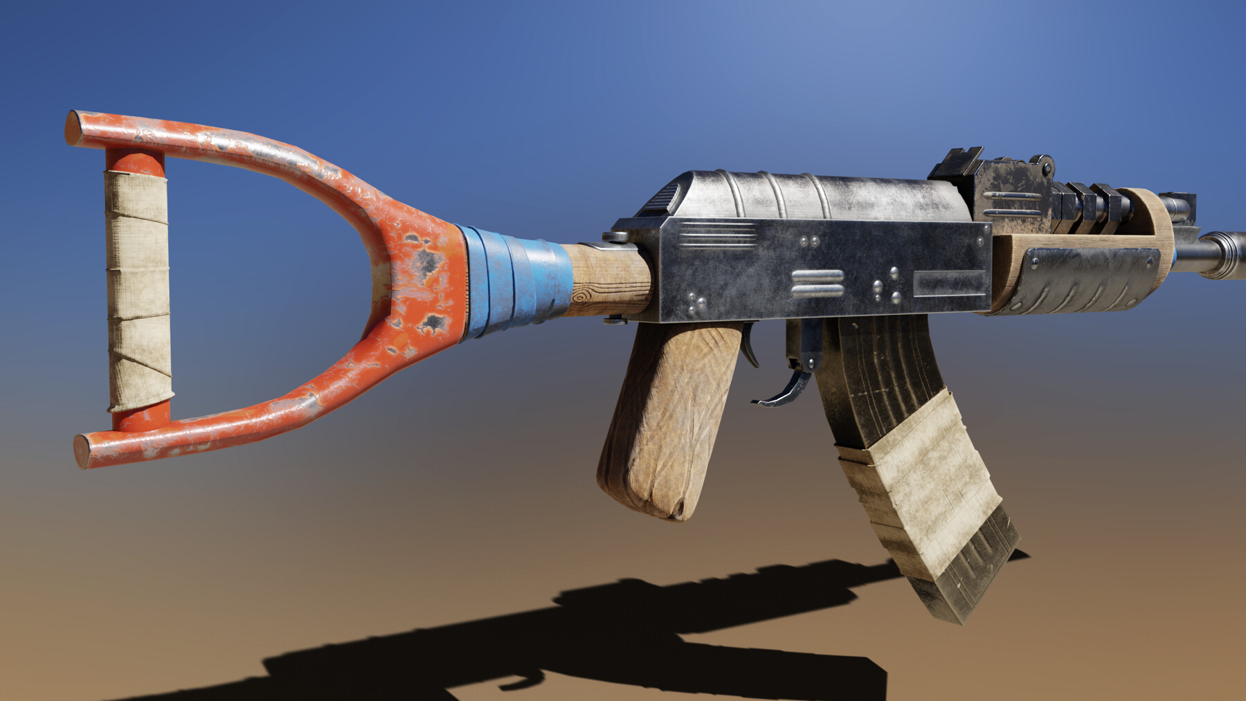 ArtStation - Post apocalyptic Stylized Rifle GameReady | Resources