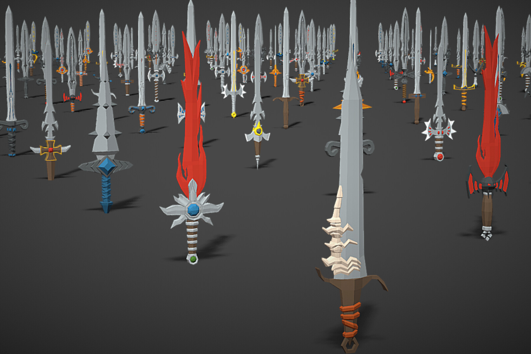 ArtStation - Modular Swords Mega Pack - 1200 Swords And Components ...