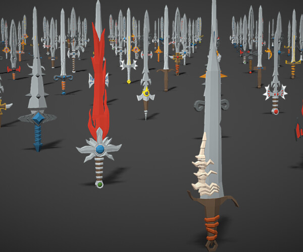 ArtStation - Modular Swords Mega Pack - 1200 Swords And Components ...
