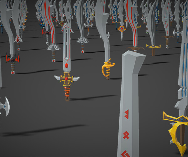 ArtStation - Modular Swords Mega Pack - 1200 Swords And Components ...