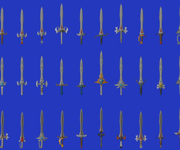 ArtStation - Modular Swords Mega Pack - 1200 Swords And Components ...