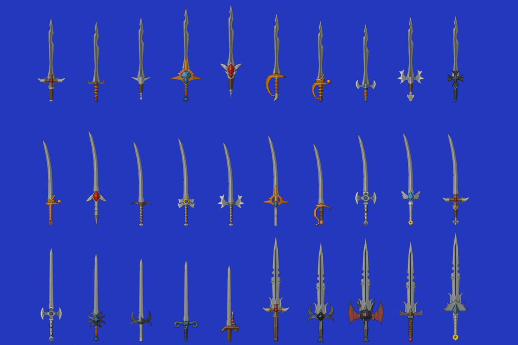 ArtStation - Modular Swords Mega Pack - 1200 Swords And Components ...