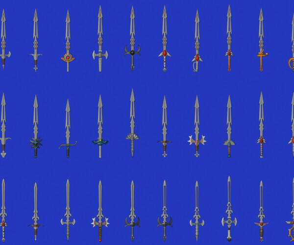 ArtStation - Modular Swords Mega Pack - 1200 Swords And Components ...