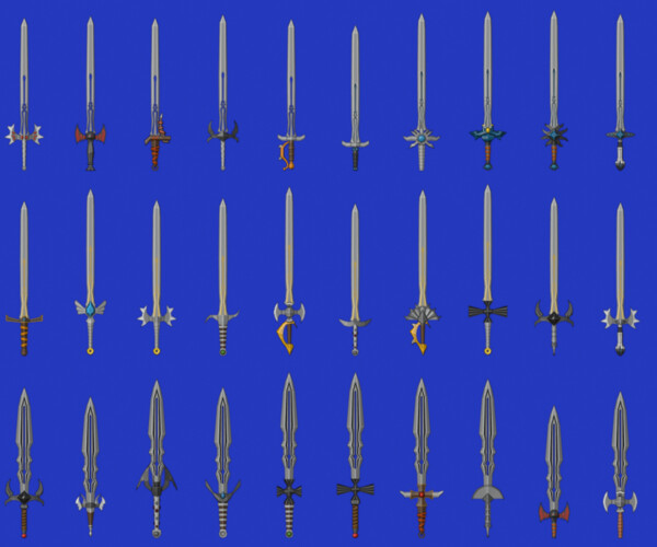 ArtStation - Modular Swords Mega Pack - 1200 Swords And Components ...