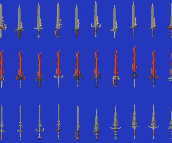 ArtStation - Modular Swords Mega Pack - 1200 Swords And Components ...