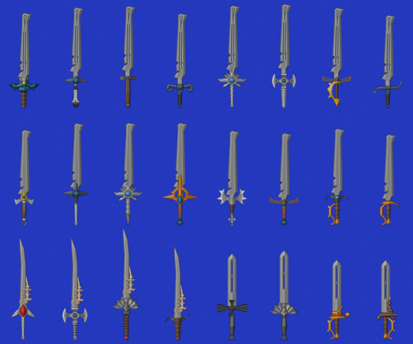 ArtStation - Modular Swords Mega Pack - 1200 Swords And Components ...