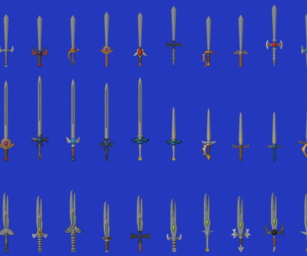 ArtStation - Modular Swords Mega Pack - 1200 Swords And Components ...