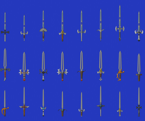 ArtStation - Modular Swords Mega Pack - 1200 Swords And Components ...